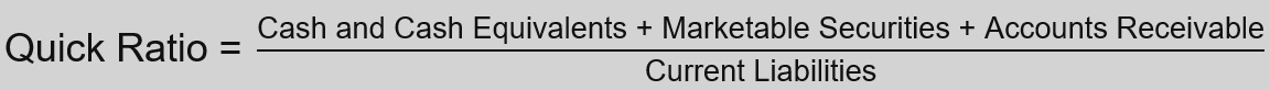 Quick Ratio – Maths for Finance